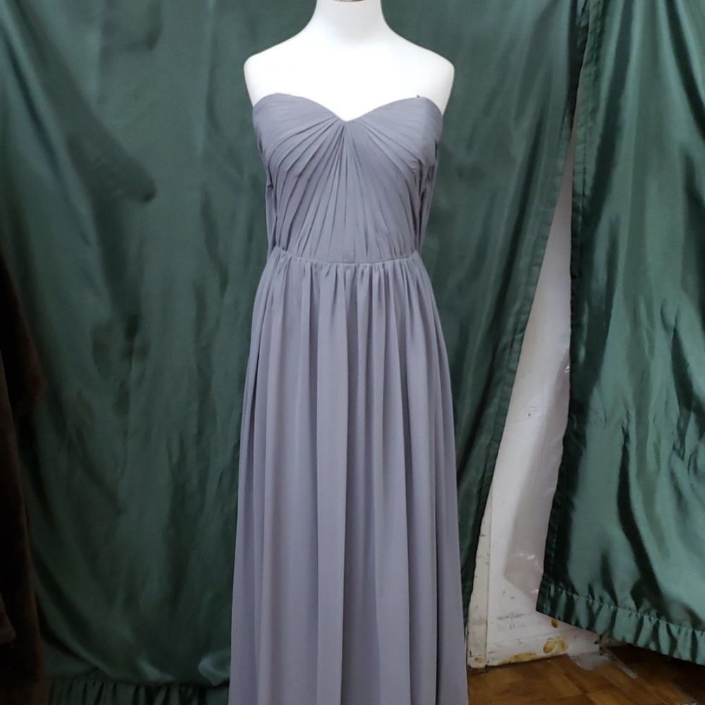 Silver Bella Chiffon Convertible Tie - Gem